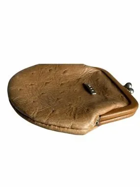 Lancel | Bags | Vintage Lancel Ostrich Leather Coin Purse | Poshmark